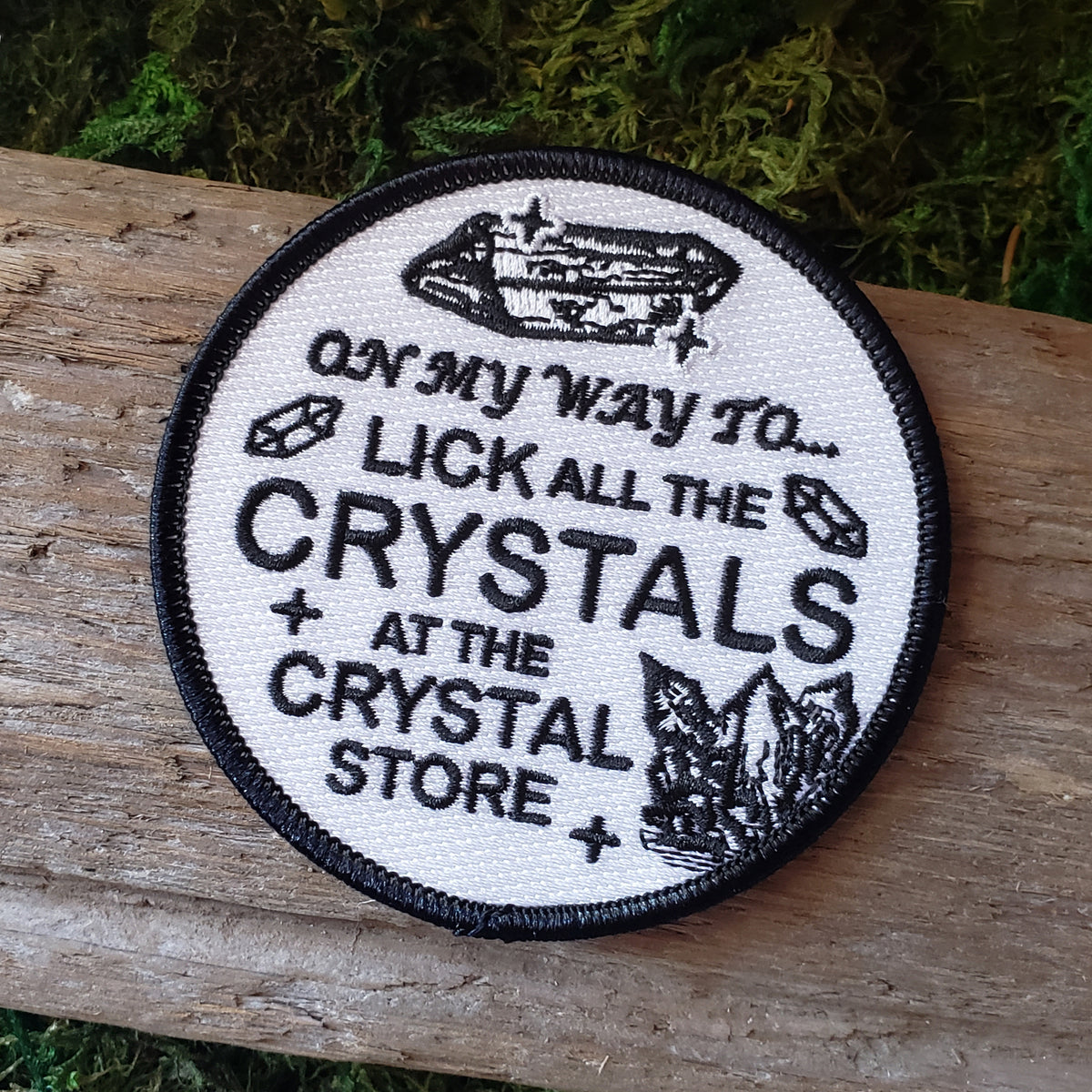 "Crystal Licker" Iron-on Patch – Forager Vintage