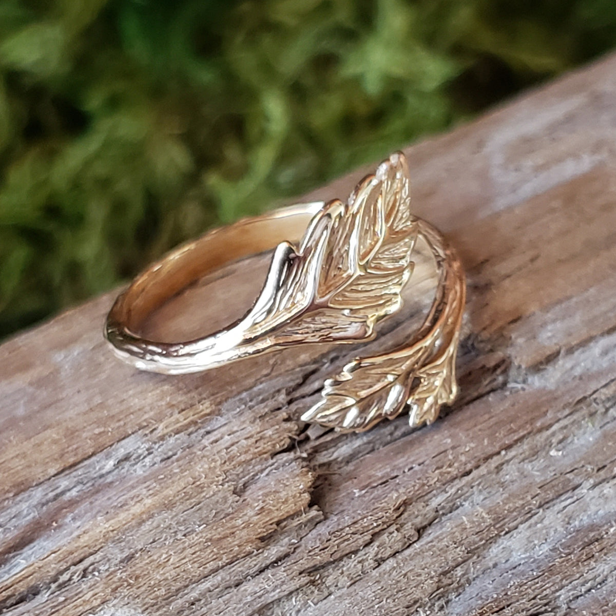 Bronze Adjustable Leaf Ring – Forager Vintage
