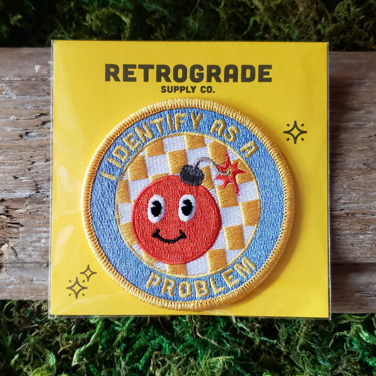 "I Identify As a Problem" Bomb Patch – Forager Vintage