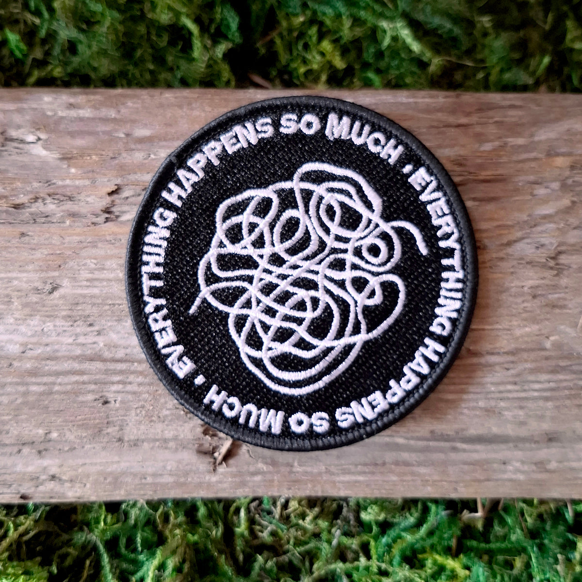 "Everything Happens So Much" Iron-on Patch – Forager Vintage