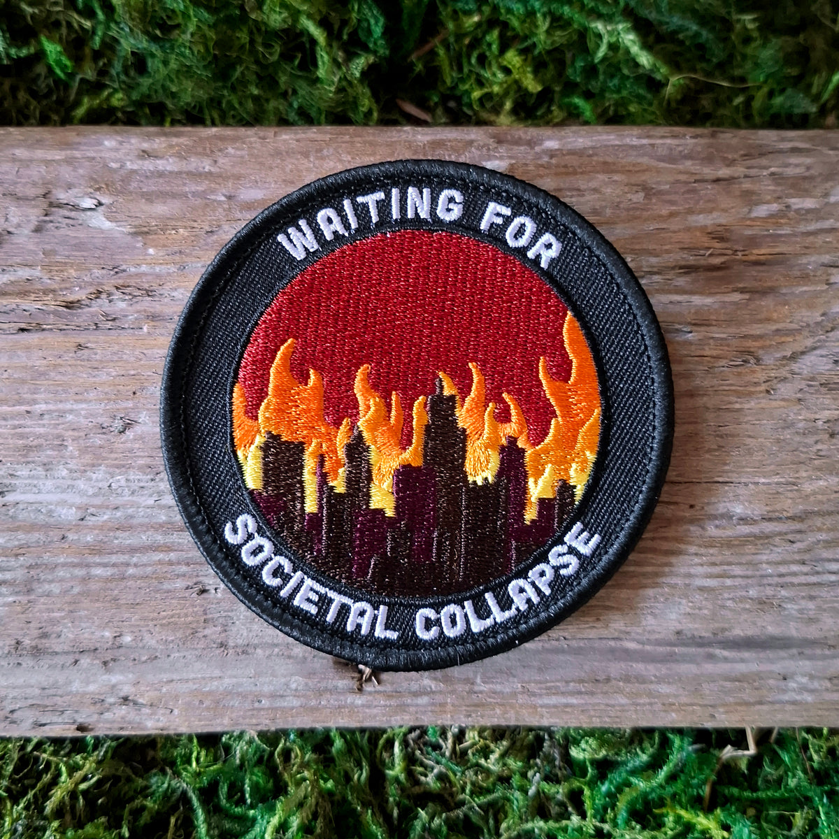 "Societal Collapse" Iron-on Patch – Forager Vintage