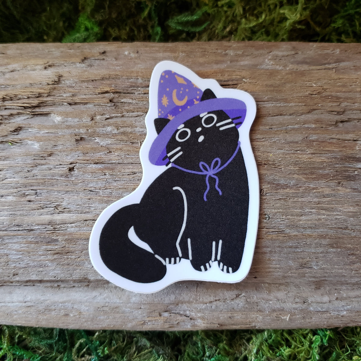 Wizard Cat Sticker – Forager Vintage