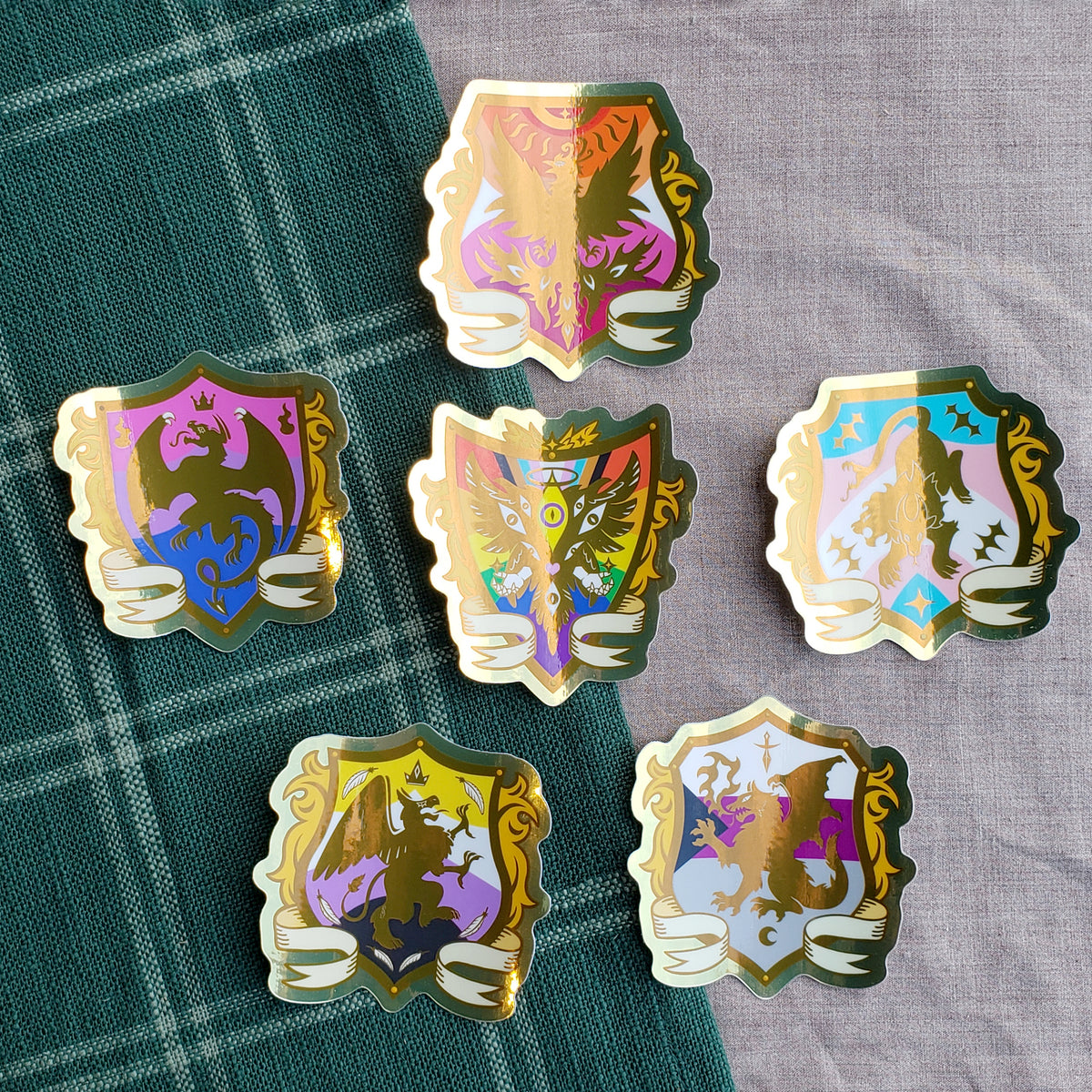 Pride Flag Heraldry Stickers – Forager Vintage