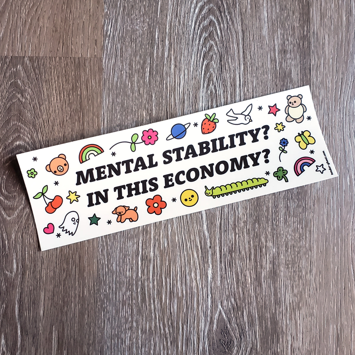 "Mental Stability" Bumper Sticker – Forager Vintage