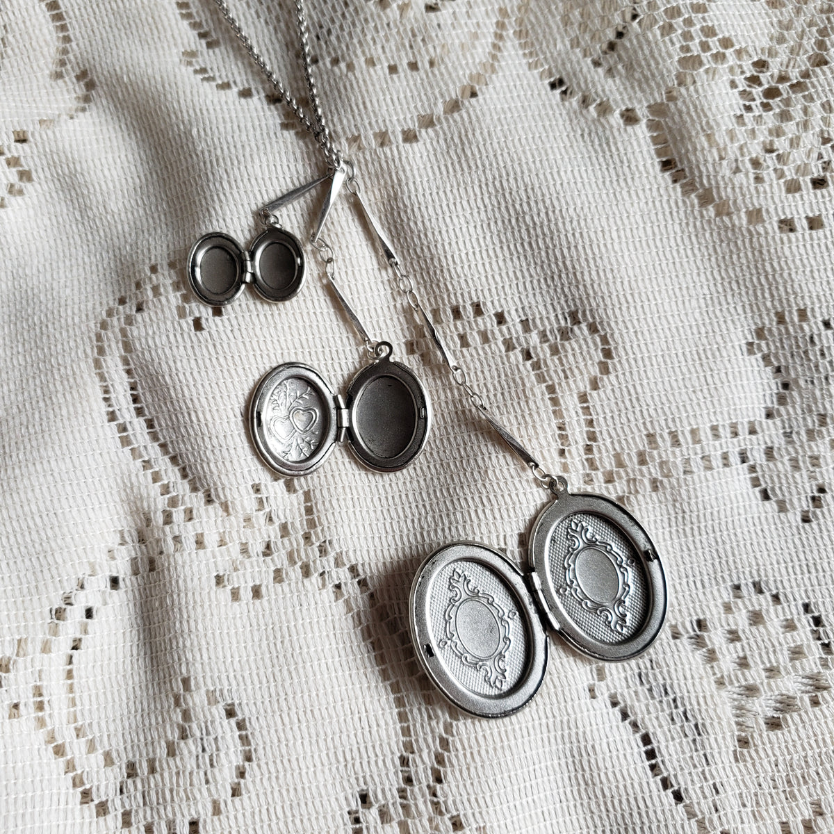 Triple Locket Necklace – Forager Vintage