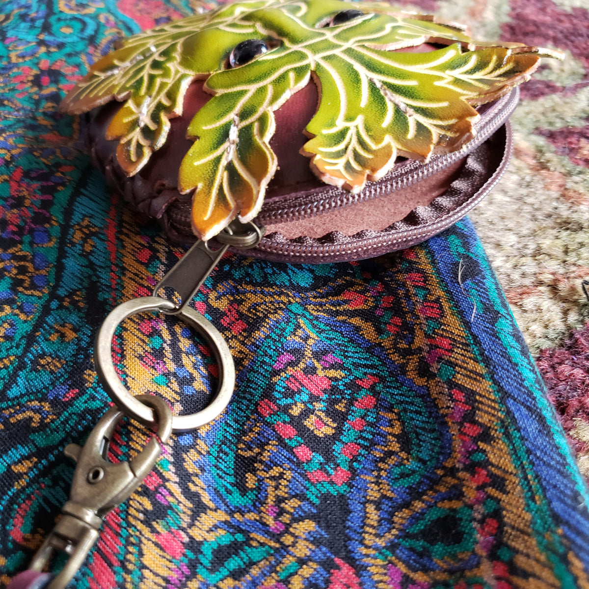 Genuine Leather Green Man Pouch – Forager Vintage