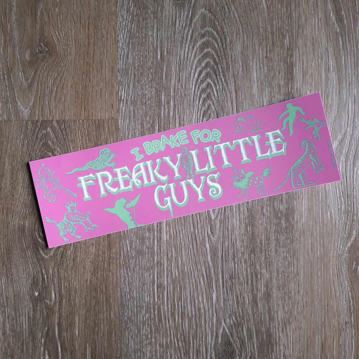 "Freaky Little Guys" Bumper Sticker – Forager Vintage
