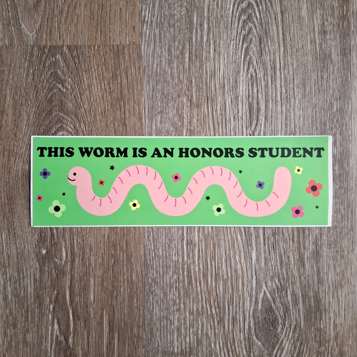 Honors Student Worm Bumper Sticker – Forager Vintage