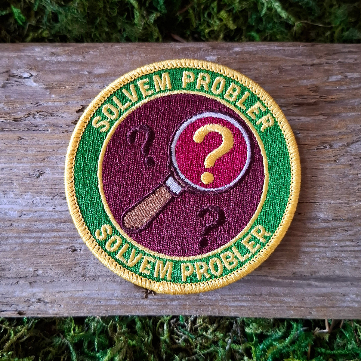 "Solvem Probler" Iron-on Patch – Forager Vintage