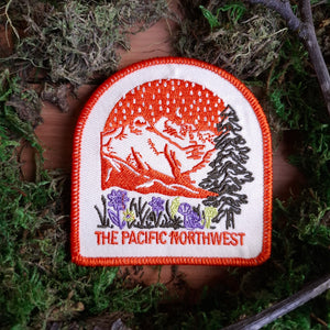 Pacific Northwest Mountain Iron-on Patch – Forager Vintage