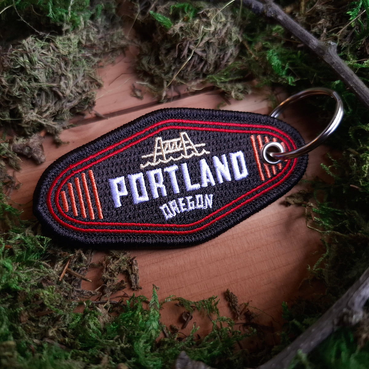 Portland Oregon Embroidered Keychain – Forager Vintage