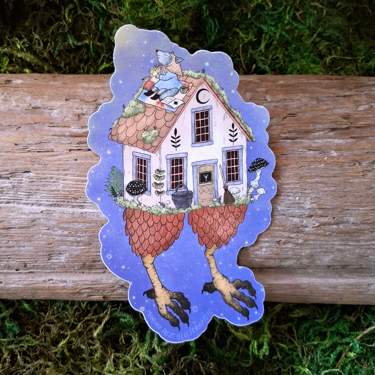 Baba Yaga Vinyl Sticker – Forager Vintage