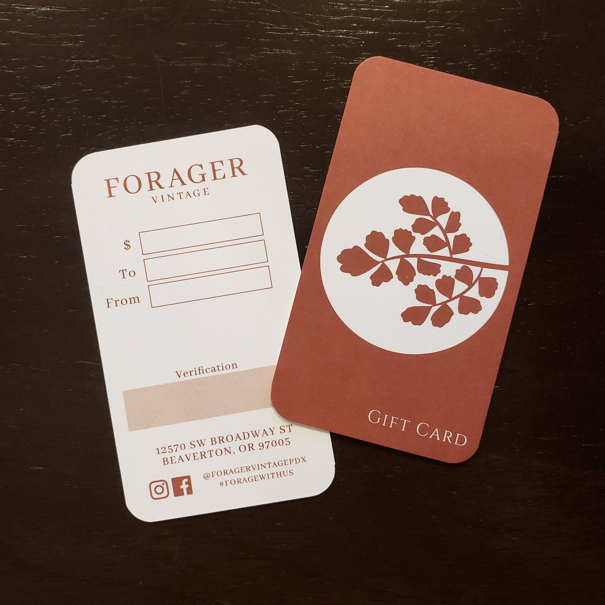 Forager Gift Card – Forager Vintage