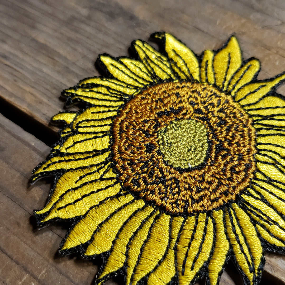 Sunflower Iron-On Patch – Forager Vintage