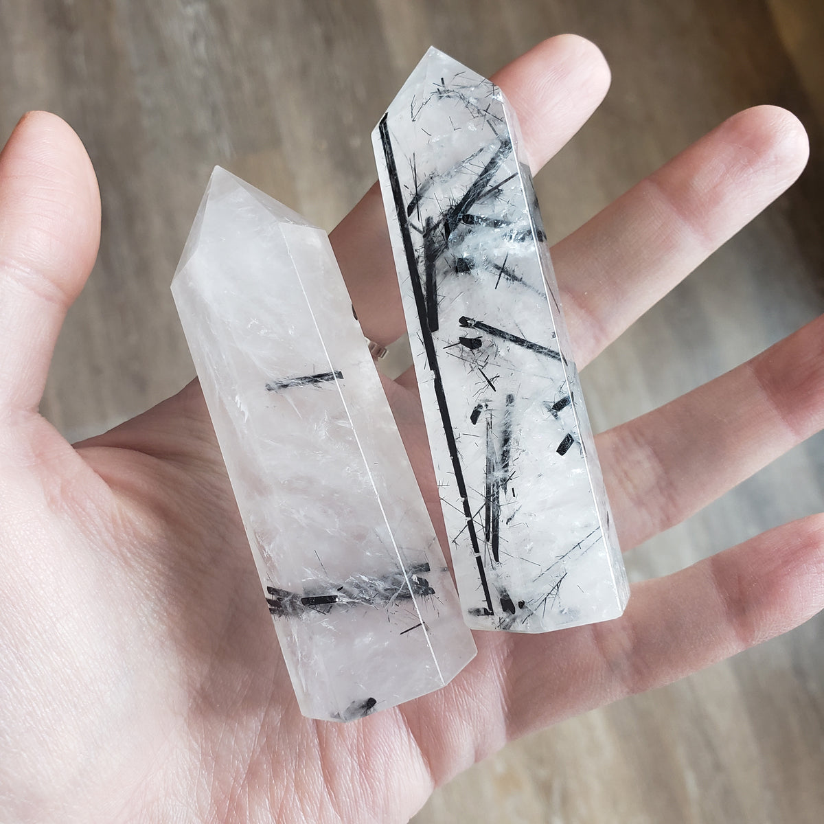 Tourmalated Quartz Obelisk – Forager Vintage