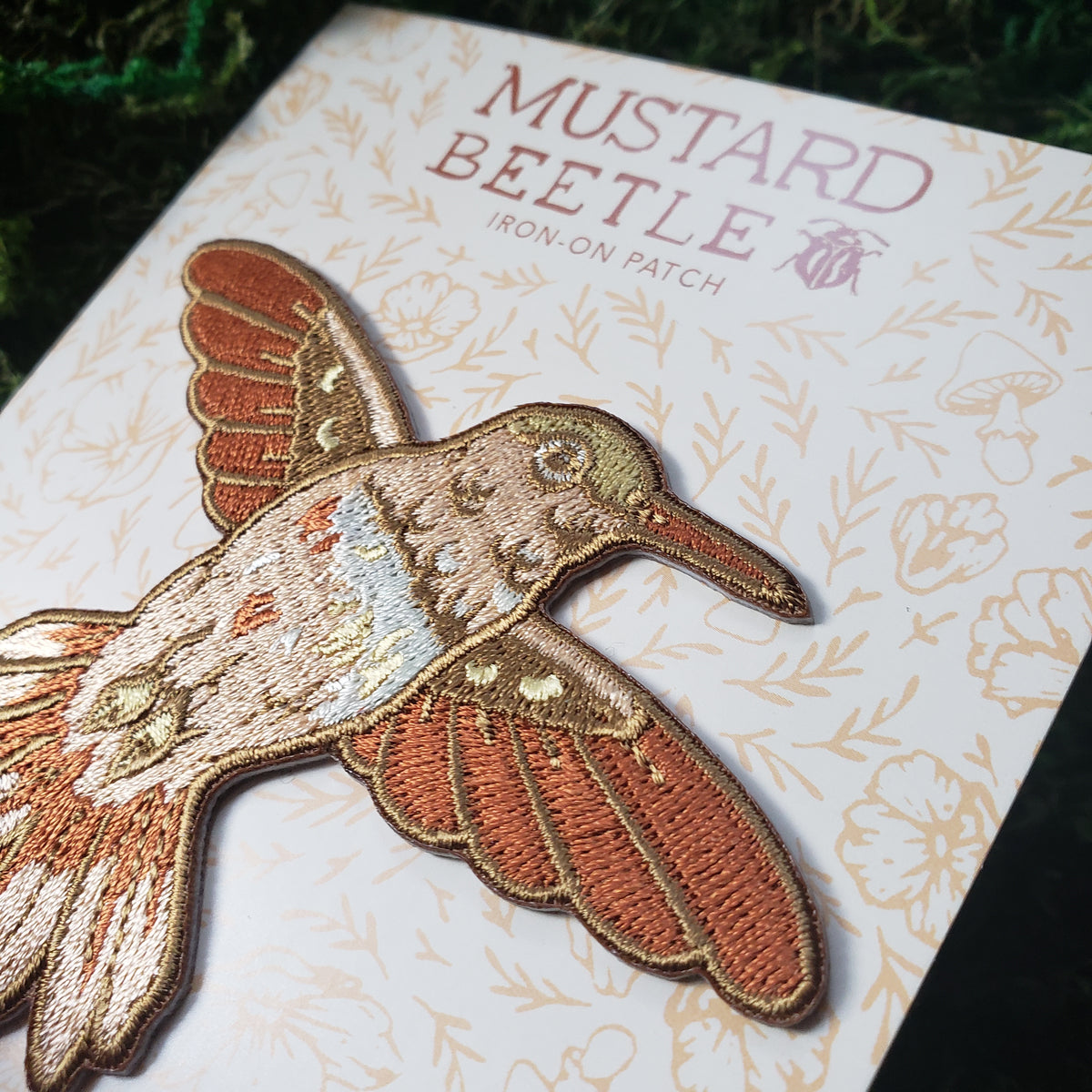 Hummingbird Iron-On Patch – Forager Vintage