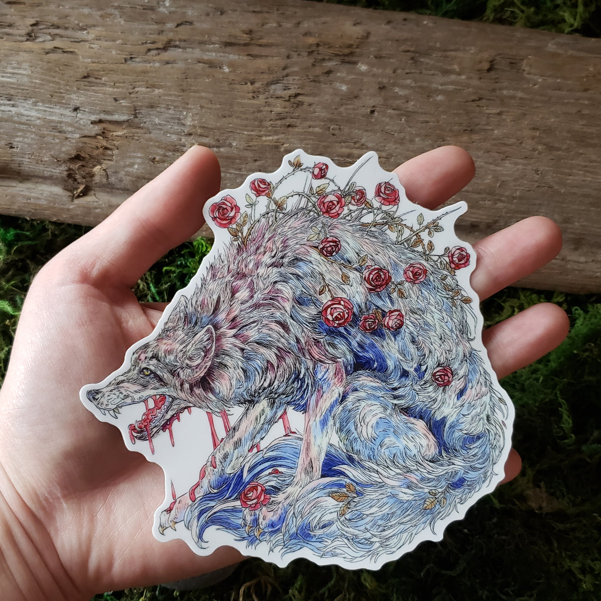 Briar Wolf Large Vinyl Sticker – Forager Vintage